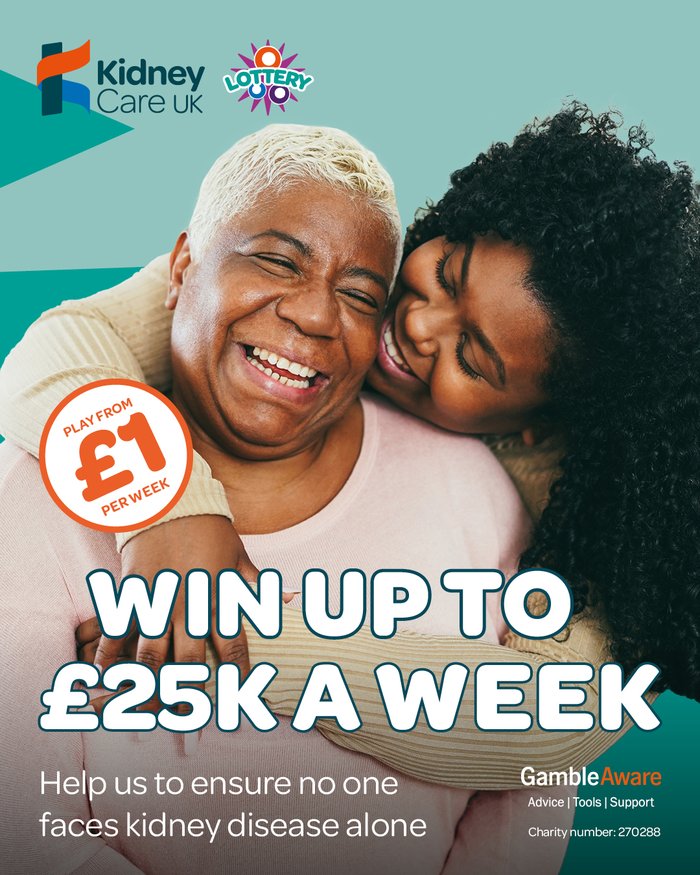 Kidney Care UK Lottery: play, win and support the kidney community ...