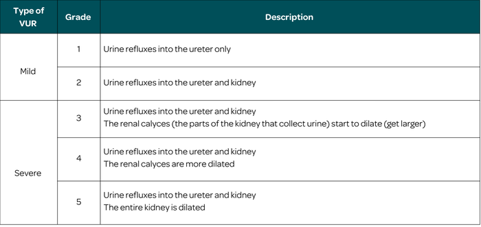 VUR: Tests and diagnosis | infoKID